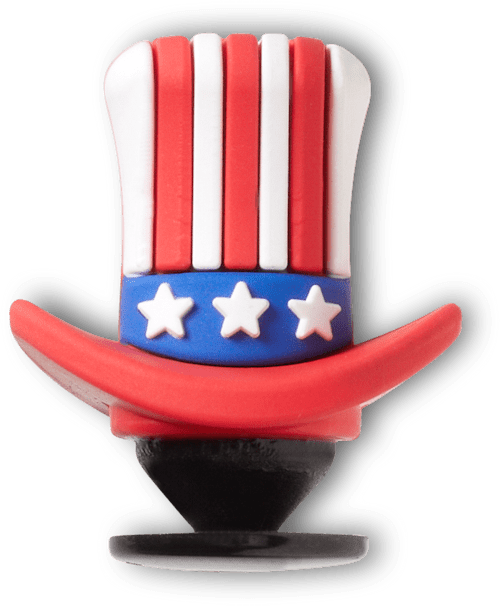 3D 4th Of July Top Hat Jibbitz™ charms - Crocs