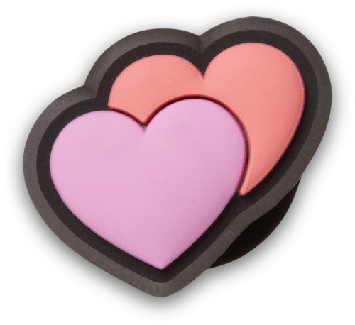 Tiny Double Heart Jibbitz™ charms - Crocs