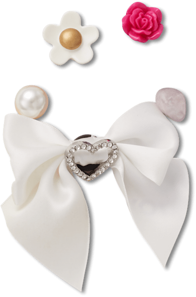 Elegant White 5 Pack Jibbitz™ charms - Crocs