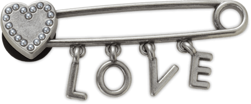 Love Safety Pin Jibbitz™ charms - Crocs
