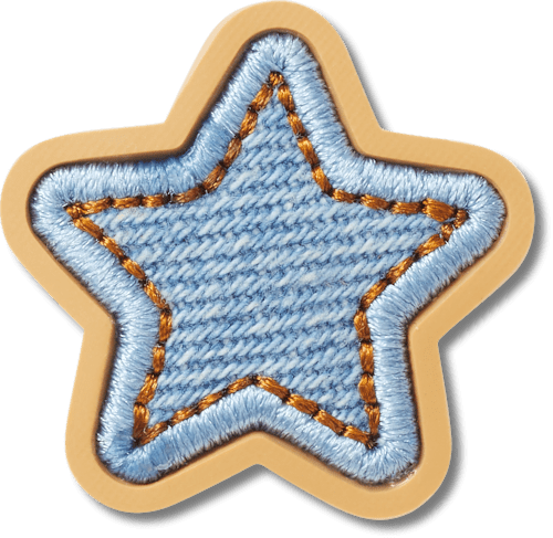 Denim Star Jibbitz™ charms - Crocs