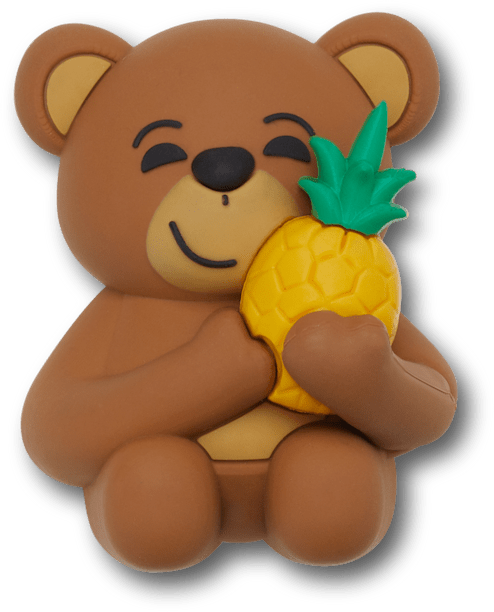 Bear Hugging Pineapple Jibbitz™ charms - Crocs