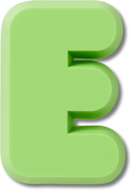 Block Letter E Jibbitz™ charms - Crocs