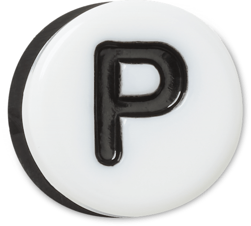 Tiny Friendship Letter P Jibbitz™ charms - Crocs