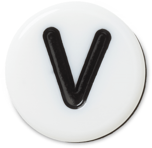 Tiny Friendship Letter V Jibbitz™ charms - Crocs