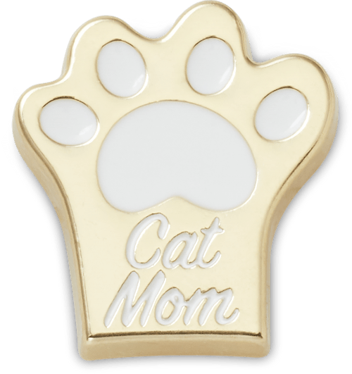 Gold Cat Mom Paw Jibbitz™ charms - Crocs