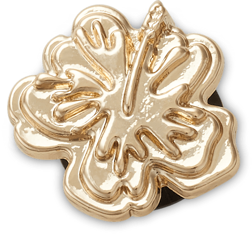 Tiny Gold Hibiscus Jibbitz™ charms - Crocs