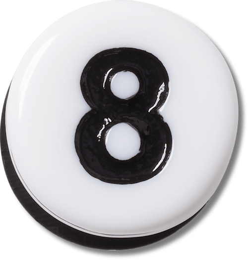 Tiny Friendship Number Eight Jibbitz™ charms - Crocs