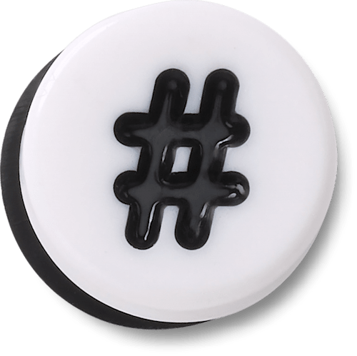 Tiny Friendship Hashtag Jibbitz™ charms - Crocs