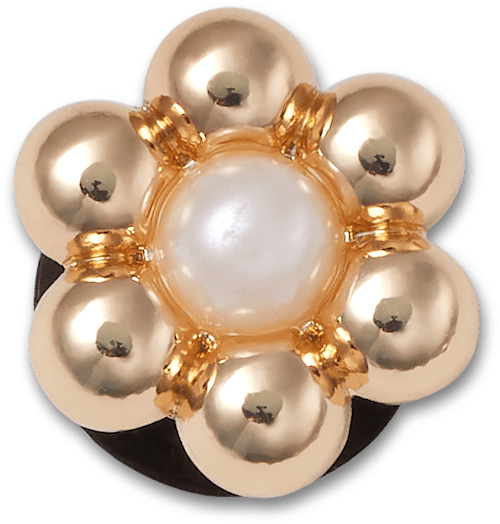 Gold and Pearl Tiny Flower Jibbitz™ charms - Crocs