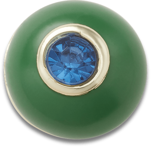 Green and Blue Circle Gem Jibbitz™ charms - Crocs