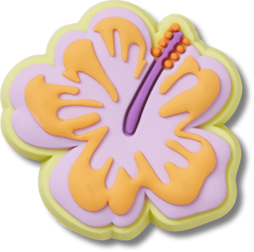 Purple and Orange Hibiscus Jibbitz™ charms - Crocs