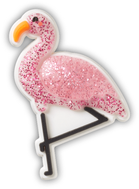 Sparkly Flamingo Jibbitz™ charms - Crocs