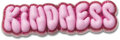 Pink Kindness Jibbitz™ charms - Crocs