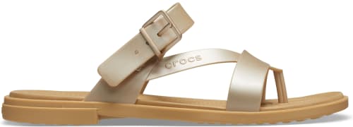Women's Crocs Tulum Metallic Toe Post Sandal - Crocs