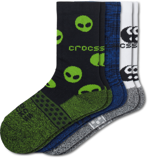 Crocs Socks Kid Crew Easy Icon 3-Pack - Crocs