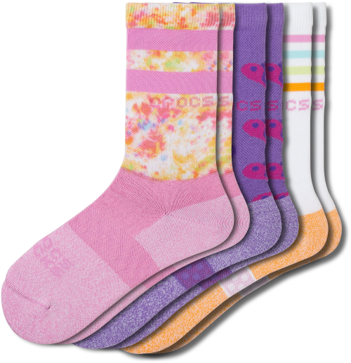 Crocs Socks Kid Crew Heart 3-Pack - Crocs