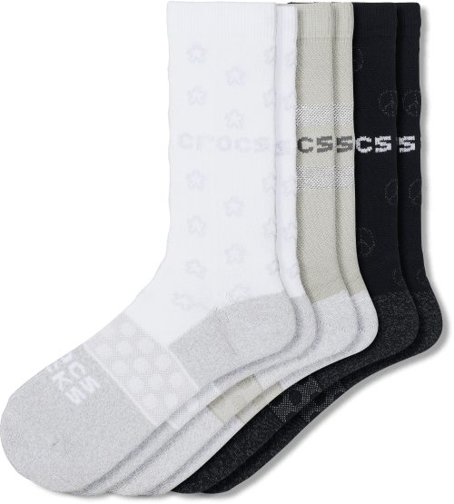 Crocs Socks Adult Crew Cyber Shine 3 Pack - Crocs