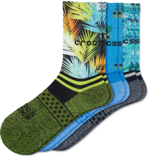 Crocs Socks Kid Crew Boy Pool Party 3 Pack - Crocs