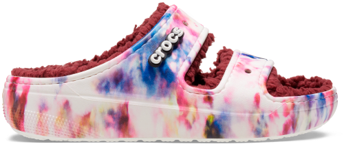 Classic Cozzzy Tie Dye Graphic Sandal - Crocs