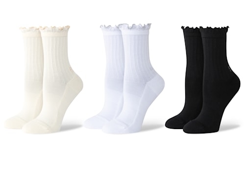 CrocsSocks Ruffle Ankle 3-Pack - Crocs