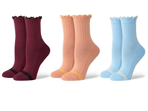 CrocsSocks Ruffle Ankle 3-Pack - Crocs