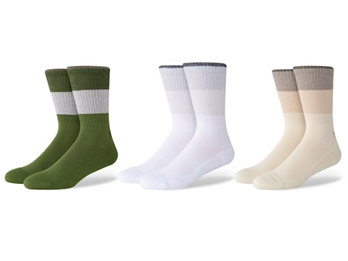 CrocsSocks Stripe Crew 3-Pack - Crocs