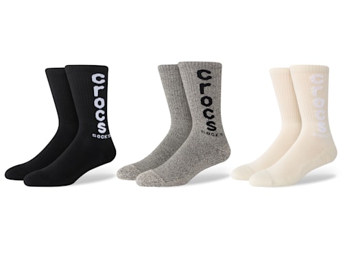 CrocsSocks Logo Crew 3-Pack - Crocs