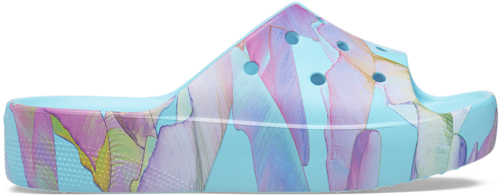 Classic Platform Palm Print Slide - Crocs