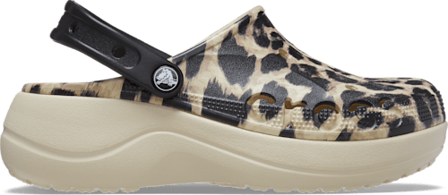 Baya Platform Animal Print Clog - Crocs