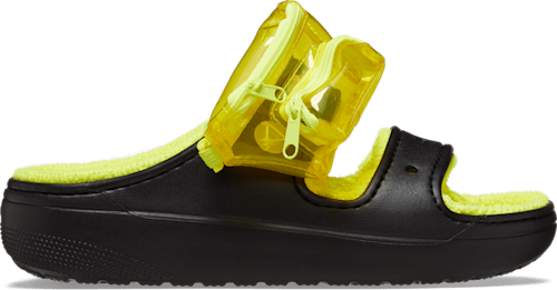 Classic Cozzzy Towel Neon Highlighter Sandal - Crocs