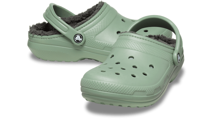 Crocs Unisex Classic Lined Clogs Moss Multi