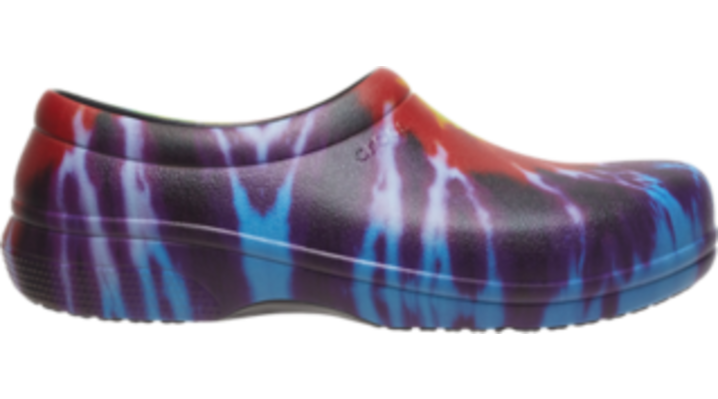 Crocs Pfd Crocs On-the-clock Work Graphic Slip-on In Multi | ModeSens
