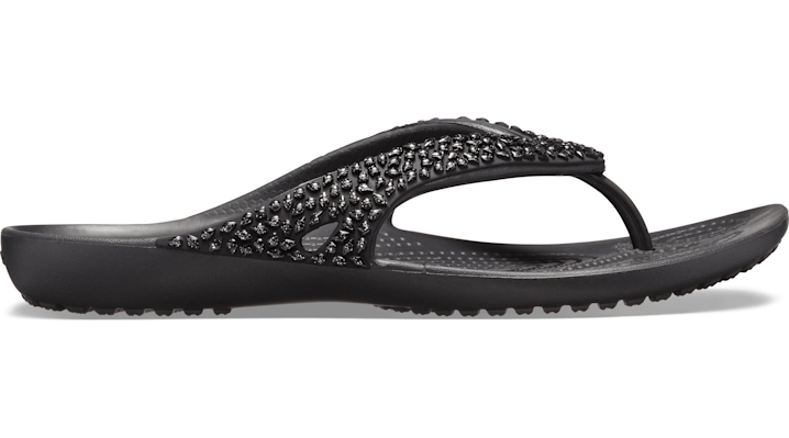 Crocs Kadee II Embellished Flips Women Black