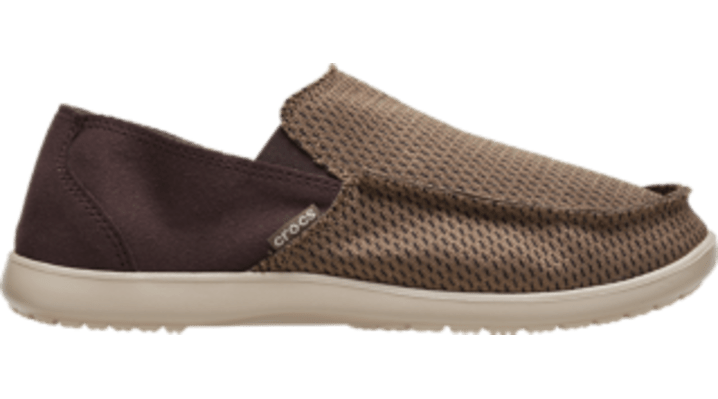 Crocs Men's Santa Cruz Siesta Cay Slip-on In Walnut/espresso | ModeSens
