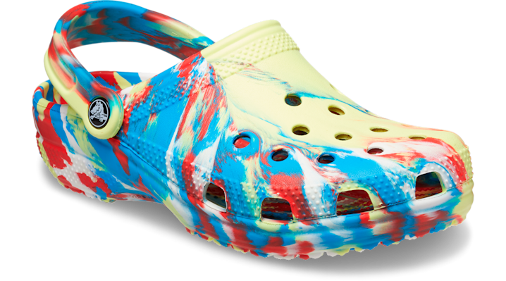Crocs Men's and Women's Shoes - Classic Marble Tie Dye Clogs, Slip On ...