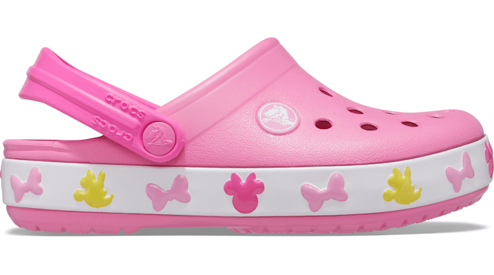 Crocs Kids' Fun Lab Disney Mickey Lights Clog In Pink Lemonade | ModeSens