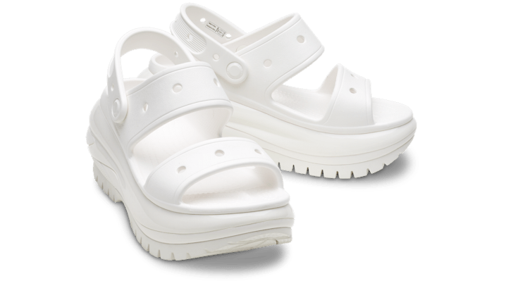 Crocs Mega Crush Sandals Unisex White