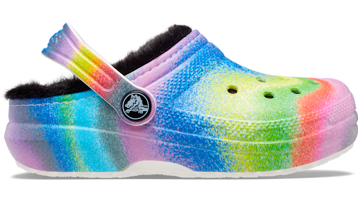 Crocs Toddler Classic Spray Dye Clog In White/multi | ModeSens