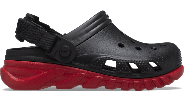 Crocs Duet Max Clogs Unisex Black / Varsity Red