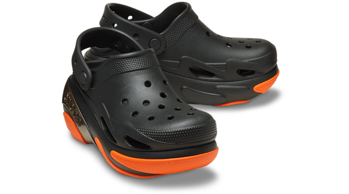 Crocs unisex Bubble Crush Reflector Clogs Kelp