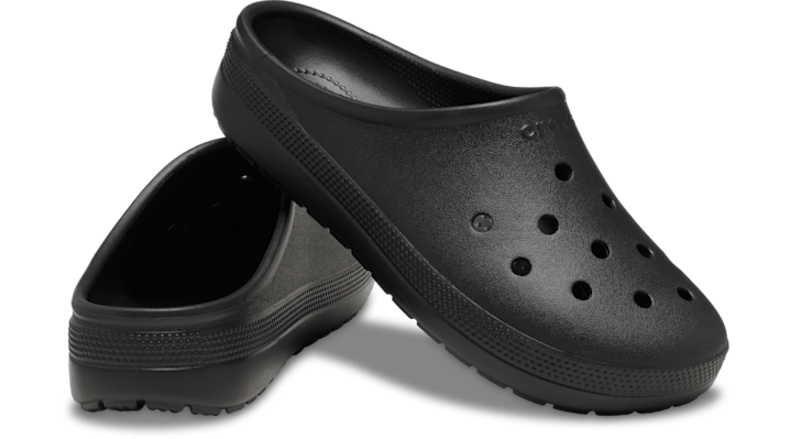 Crocs unisex Classic Low Profile Clogs Black