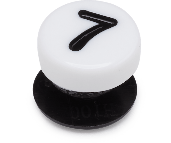 Tiny Friendship Number Seven Jibbitz™ charms - Crocs