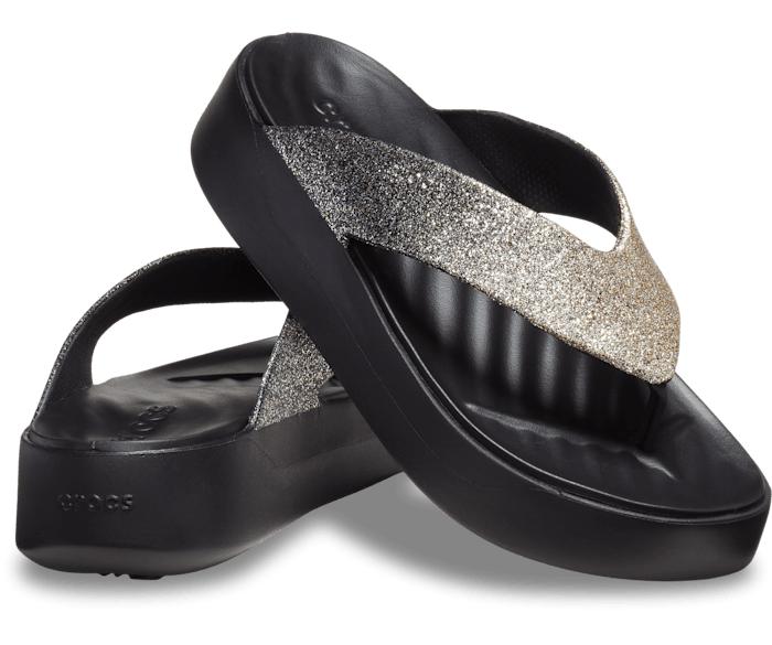Getaway Chunky Glitter Platform Flip Crocs