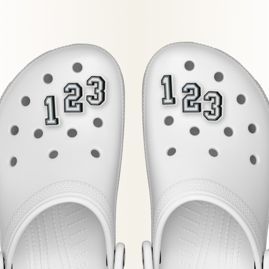Number 7 Jibbitz Shoe Charm - Crocs
