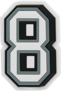 Number 8 Jibbitz Shoe Charm - Crocs