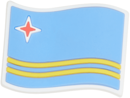 Aruba Flag Jibbitz Shoe Charm - Crocs