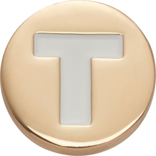 Gold Letter T Jibbitz Shoe Charm - Crocs