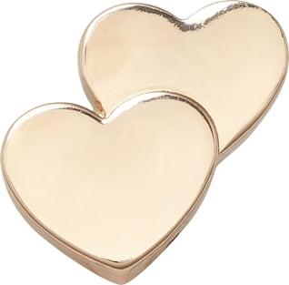 Gold Double Heart Jibbitz™ charms - Crocs