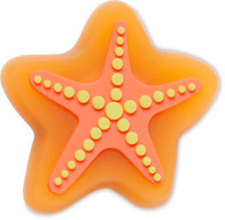Lights Up Starfish Jibbitz Shoe Charm - Crocs